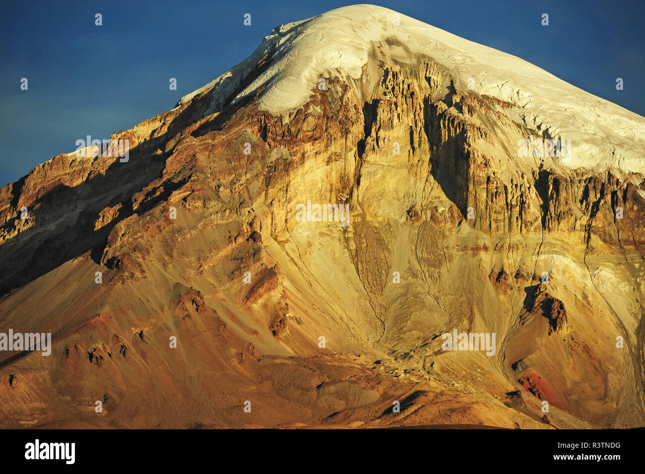 Sajama National Park, Bolivia. Snowcapped volcano Sajama in Parque ...