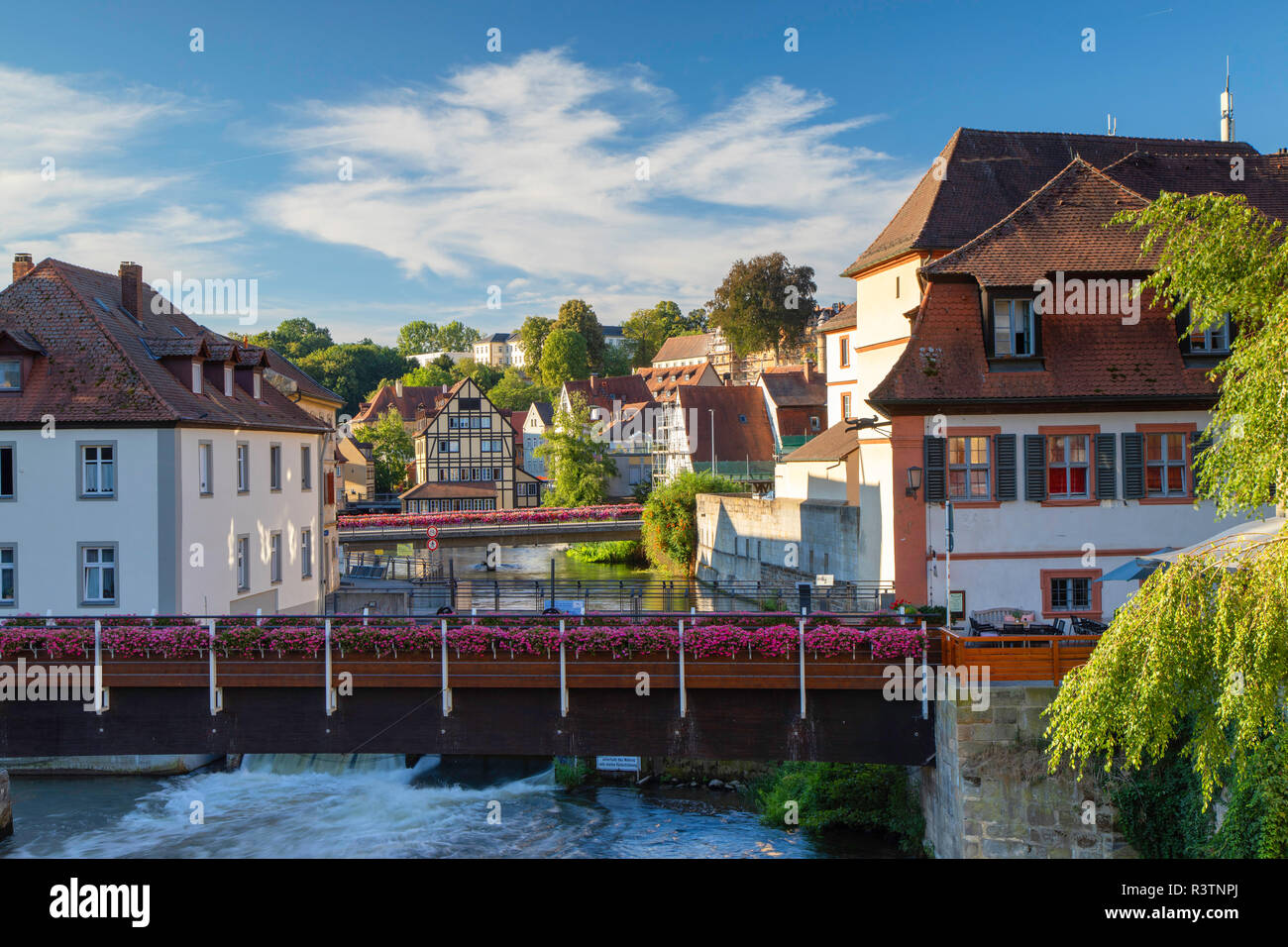 Buildings along River Regnitz, Bamberg (UNESCO World Heritage Site ...