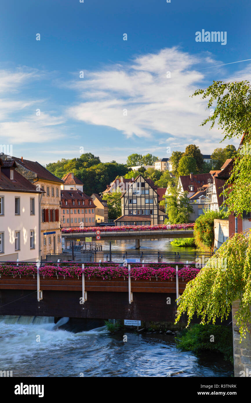 Buildings along River Regnitz, Bamberg (UNESCO World Heritage Site ...