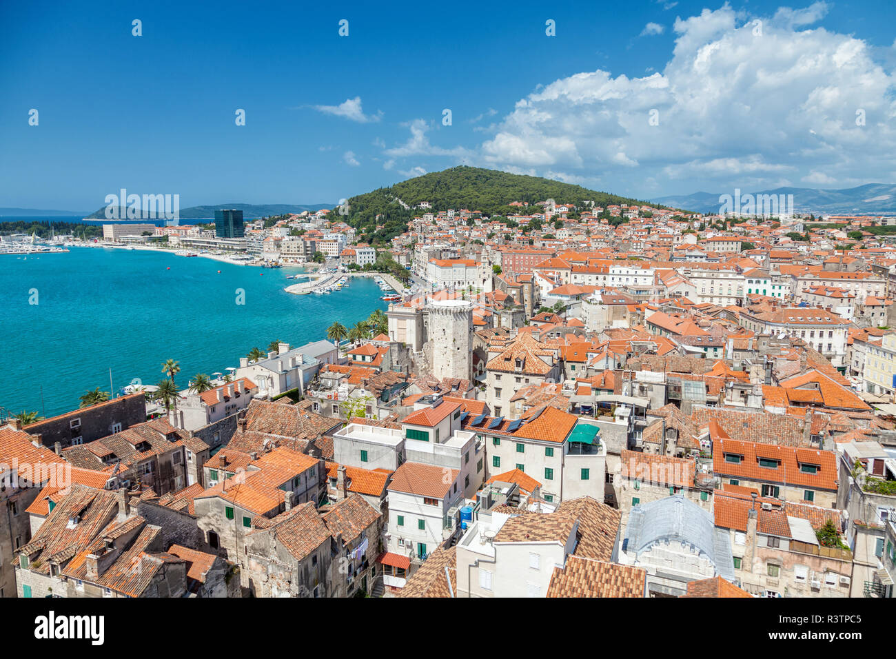 Aerial view of Split in Croatia Stock Photo - Alamy