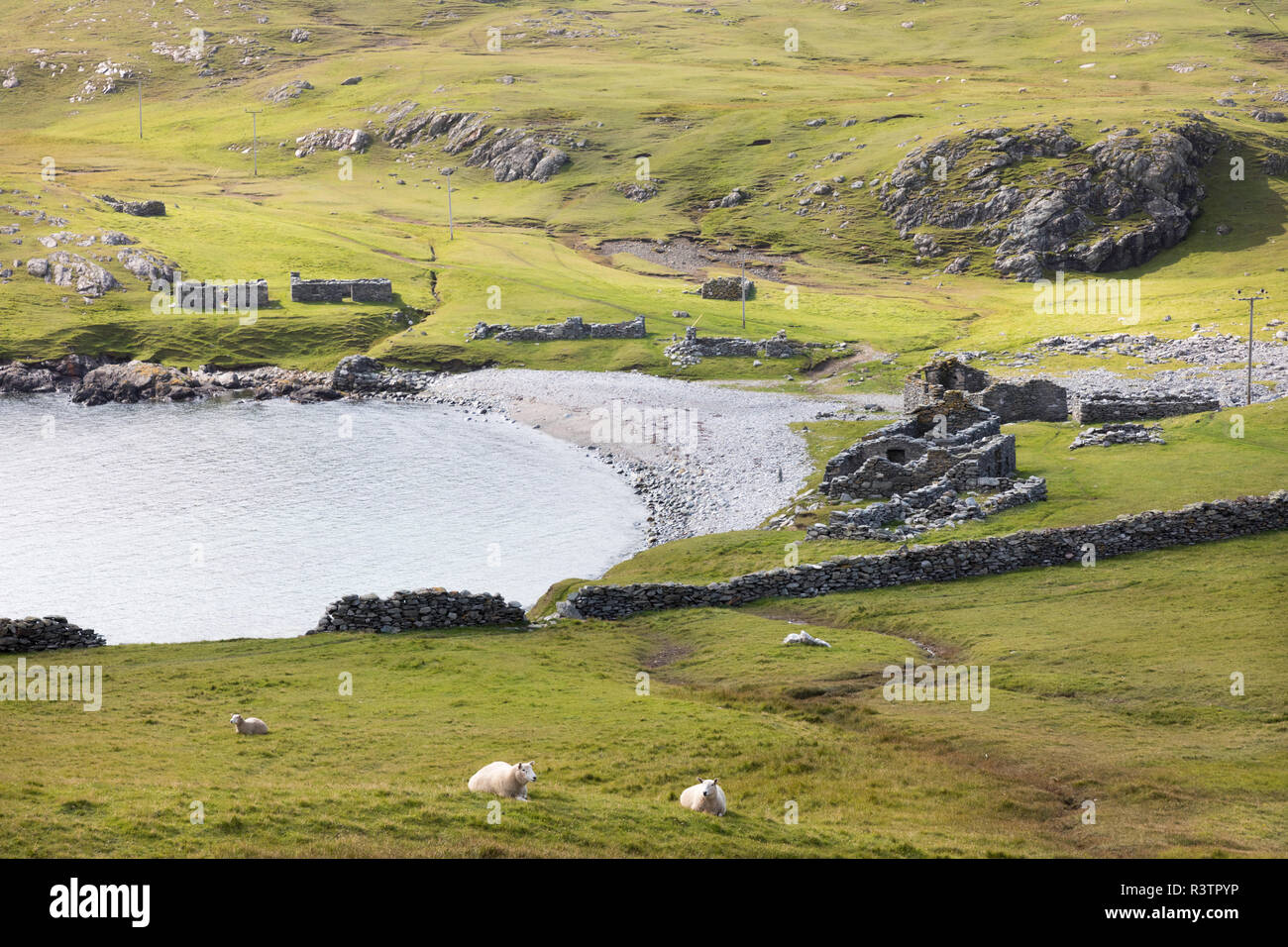 Landscape in Fethaland, Mainland, Shetland, UK Stock Photo - Alamy