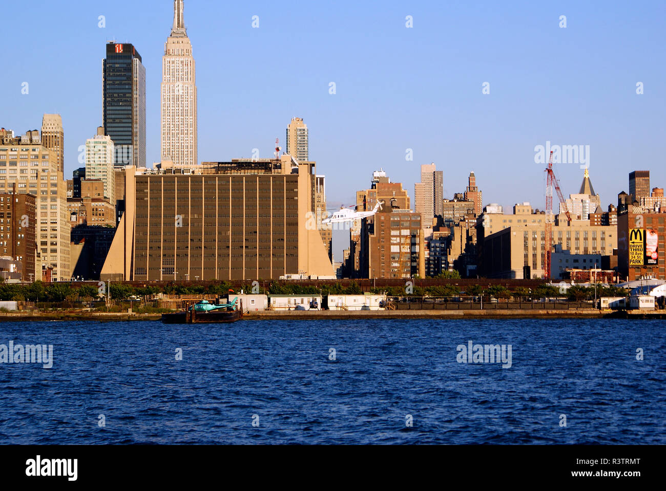 New York, USA - October 5, 2018: View of Riverside Park next to the ...