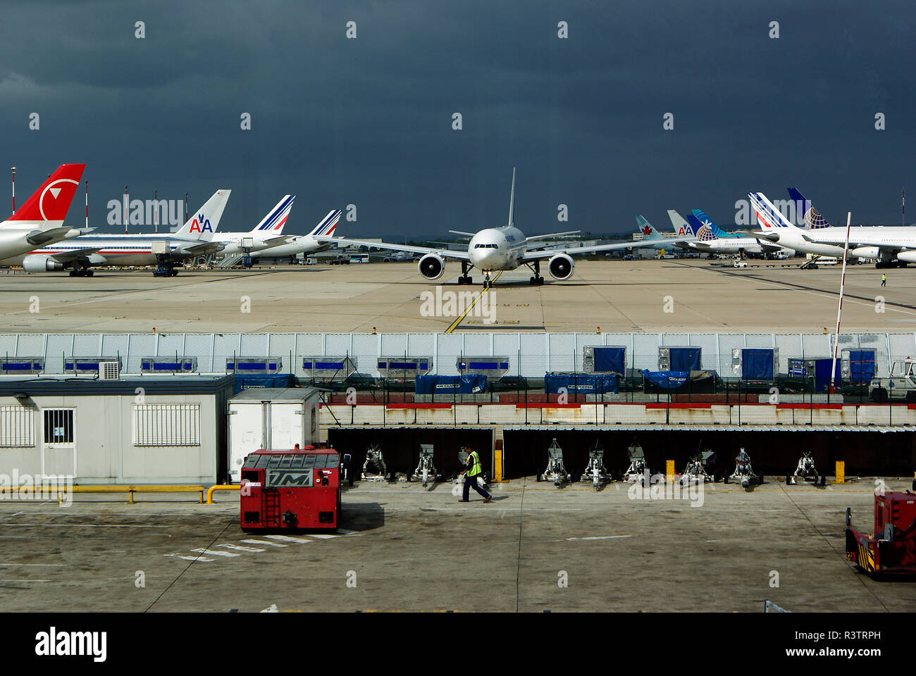 Paris, France - October 5, 2018: Tracks of Charles de Gaulle ...