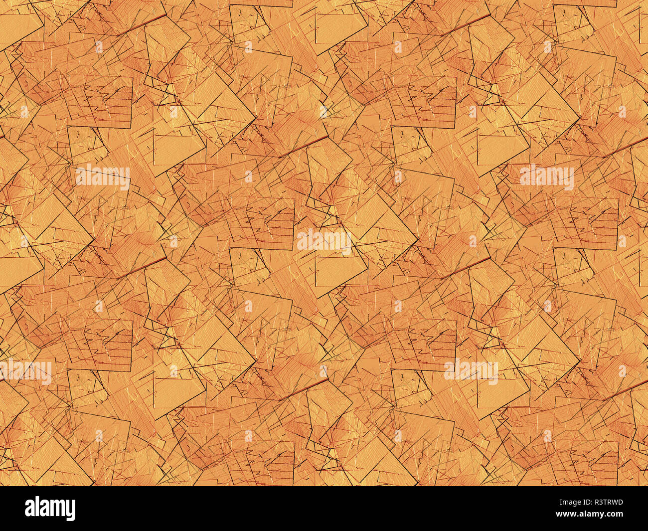 Abstract geometric background, seamless square fragments in brown ...