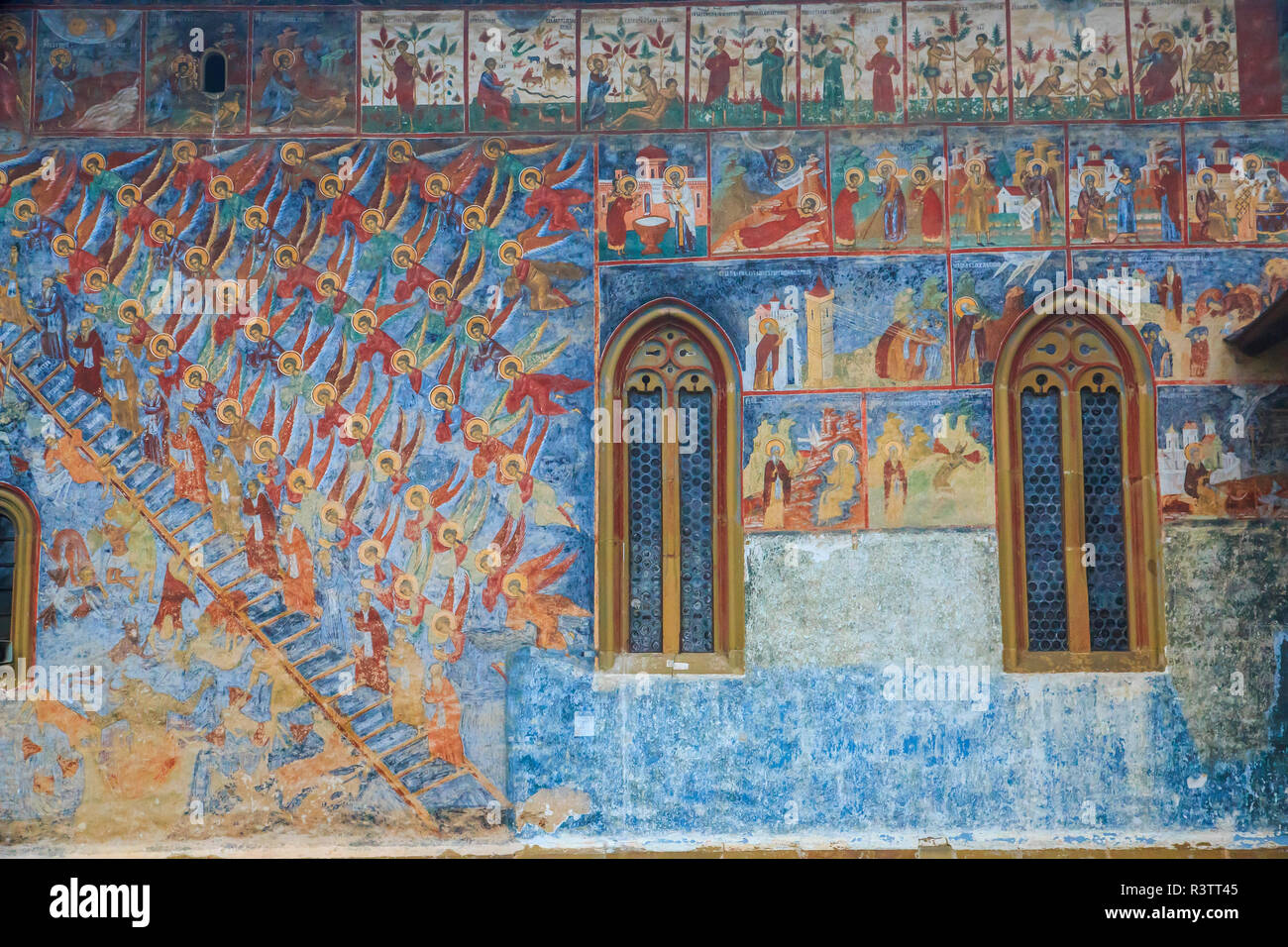 Romania, Bucovina, Bucovina Monasteries, Sucevita 16th Century, Painted ...