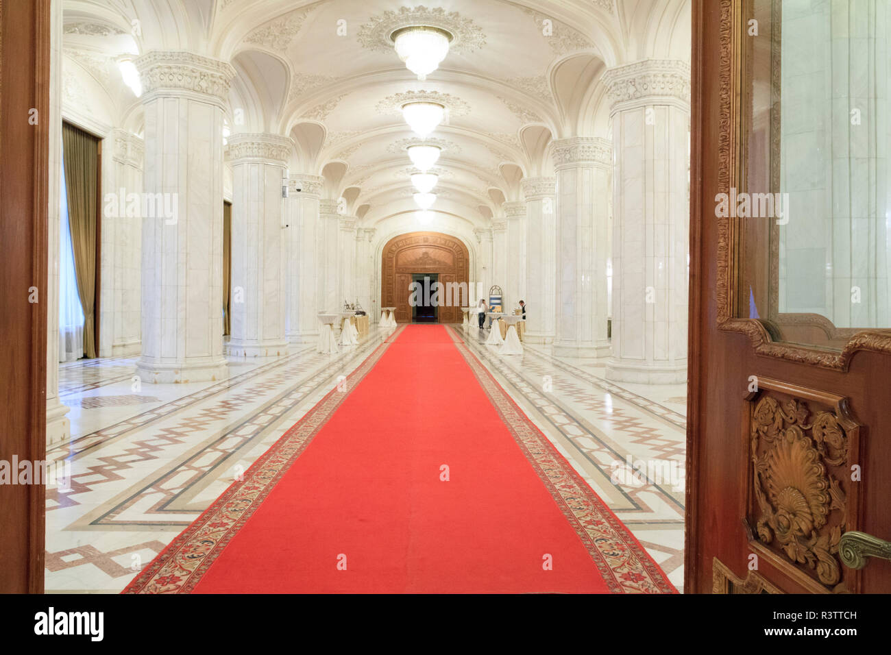 Palace parliament interior bucharest romania hi-res stock photography ...
