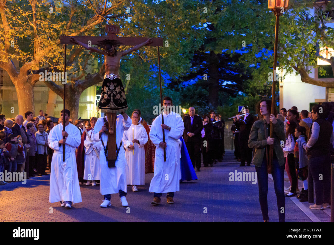 Easter procession at mallorca, spain hi-res stock photography and ...