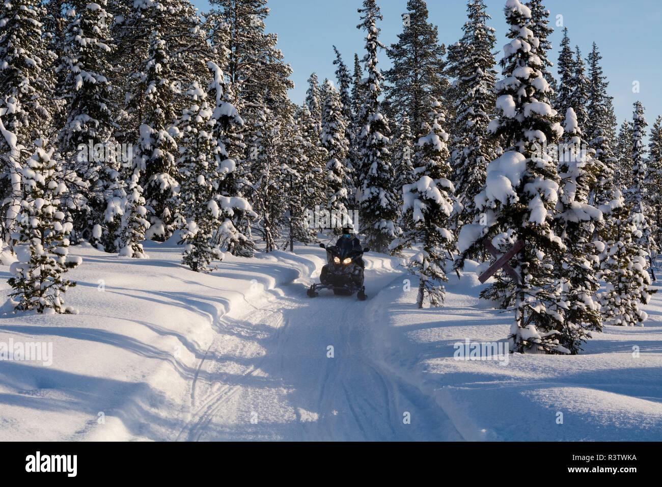 Snowmobile sweden hi-res stock photography and images - Alamy