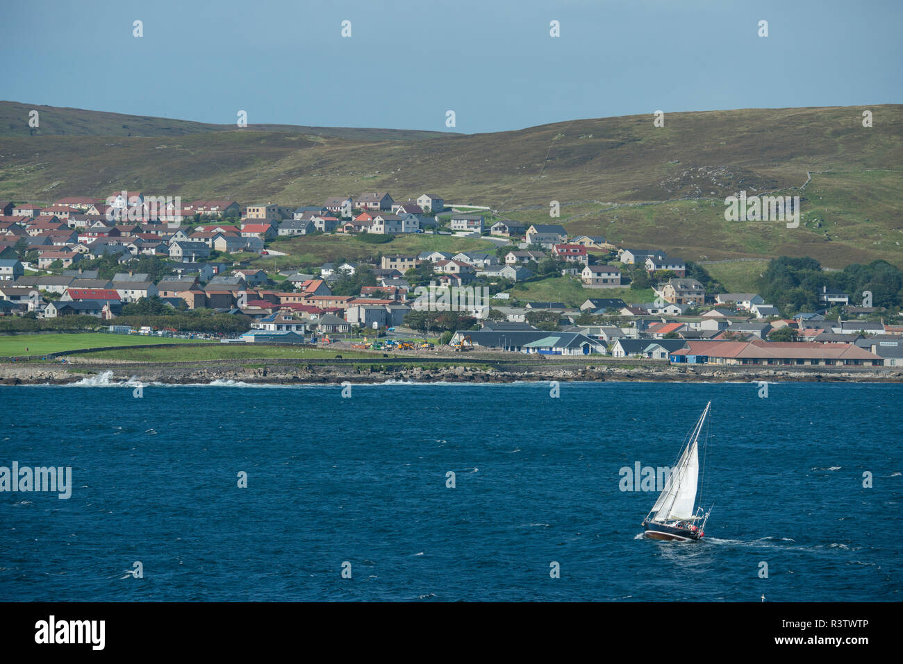 United Kingdom, Shetland Archipelago, Mainland. Lerwick, Britain's most ...