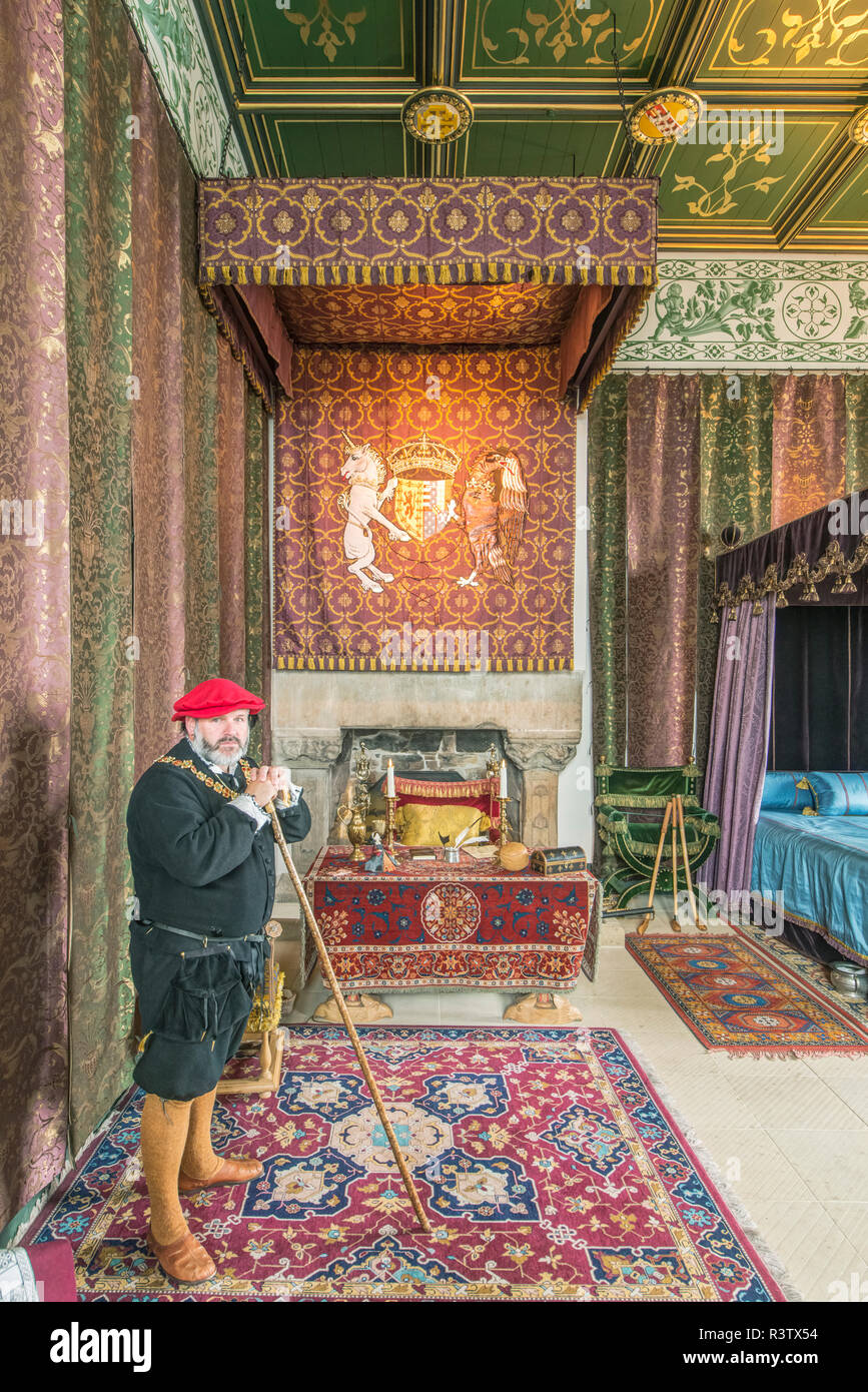 UK, Scotland, Stirling. King's Inner Chamber in Stirling Castle, built ...