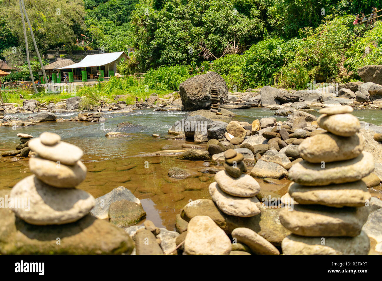 rocks stacked in the shape of pyramids Stock Photo - Alamy
