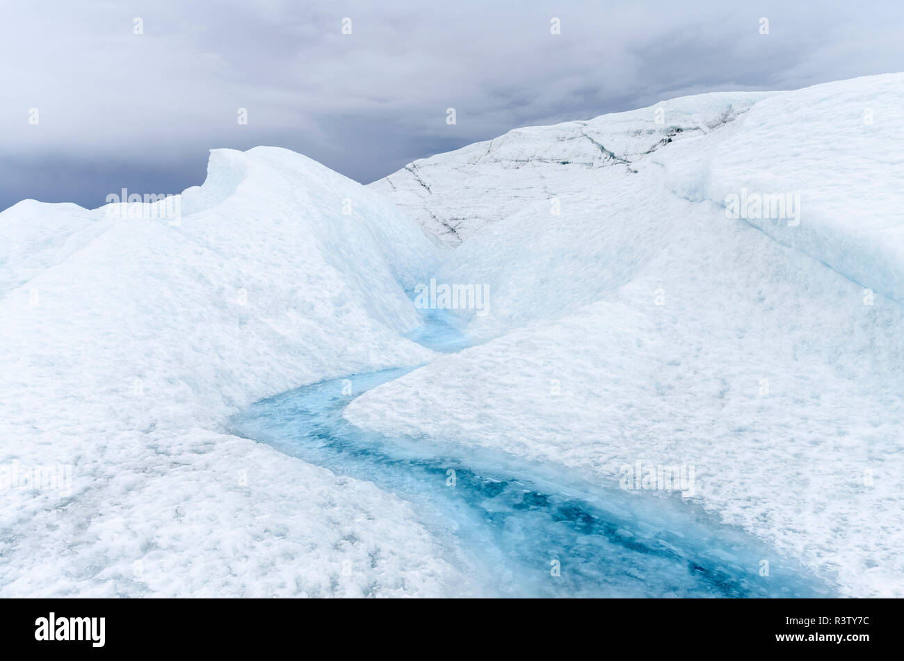 Landscape on the Greenland Ice Sheet near Kangerlussuaq. Greenland ...