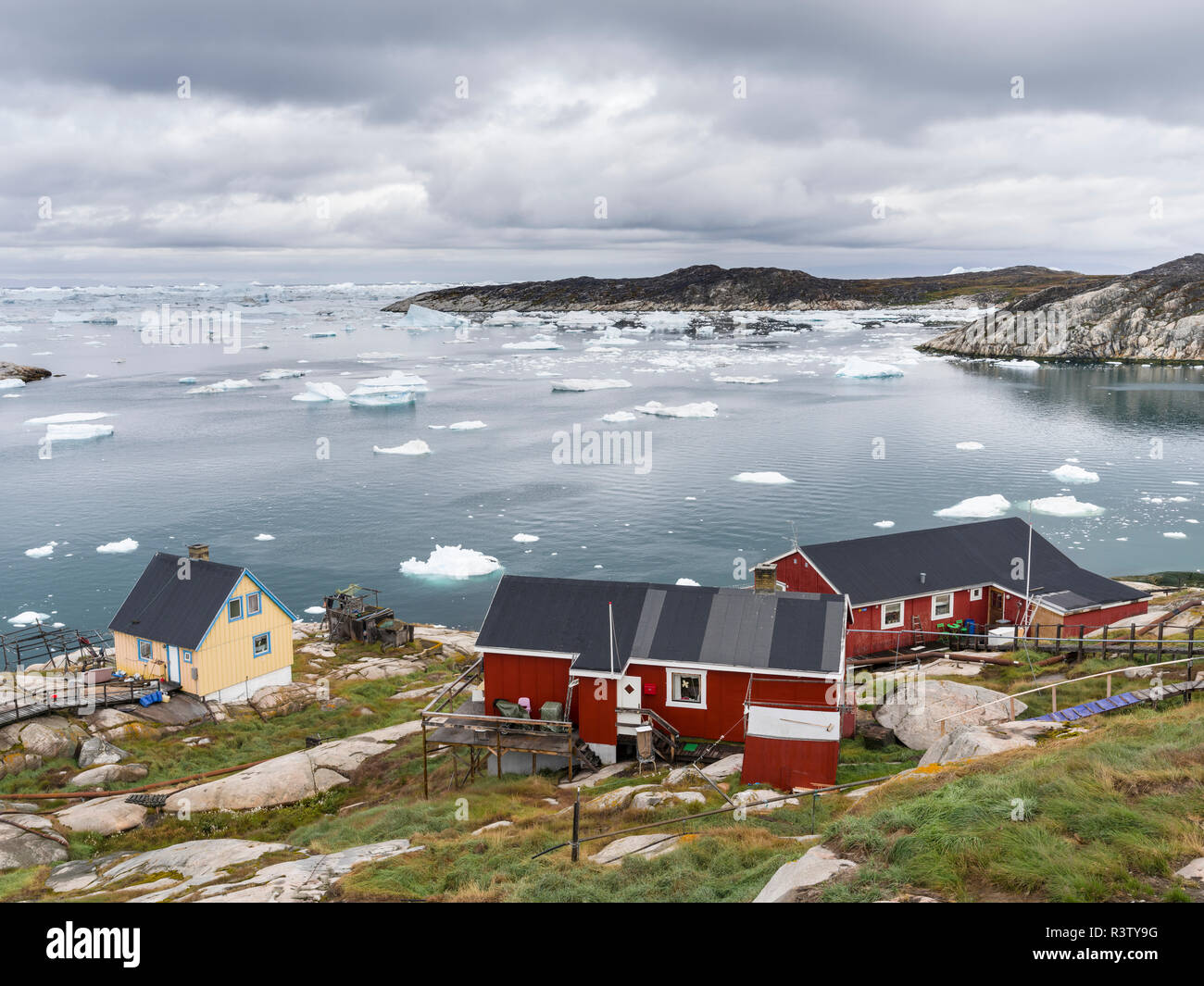 Traditional fishermen's hut. The icefjord nearby is listed as UNESCO ...
