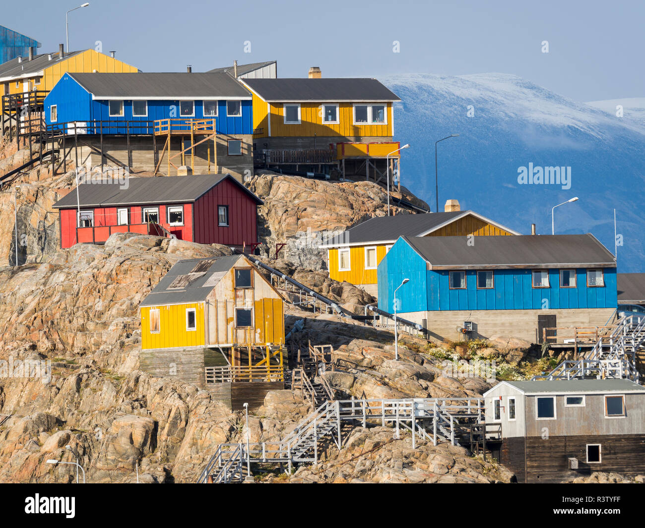 Small town of Uummannaq in northwest Greenland, Denmark Stock Photo - Alamy