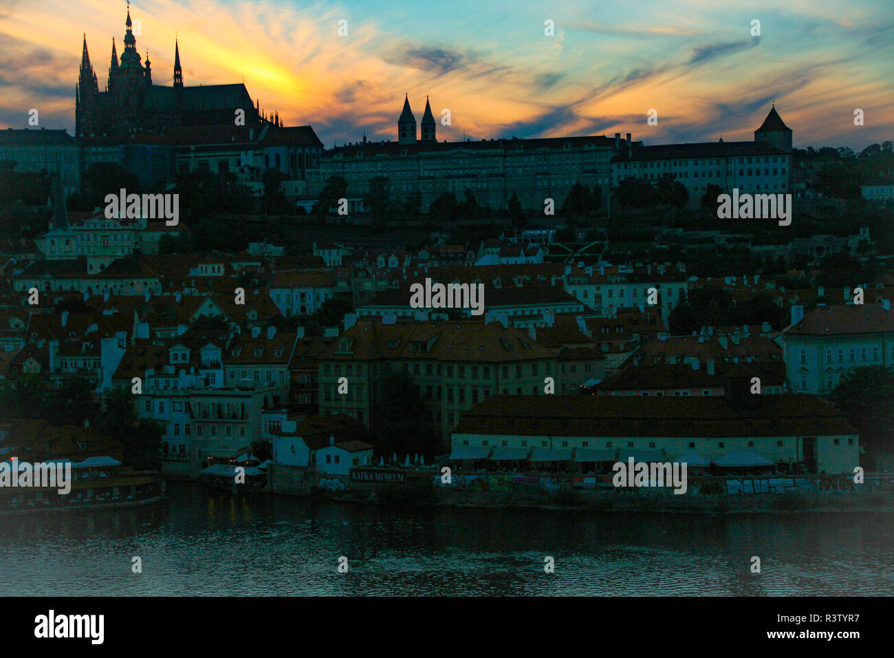 At Prague- Czech Republic - On 07/26/2015 - View of Prague cityscape on ...