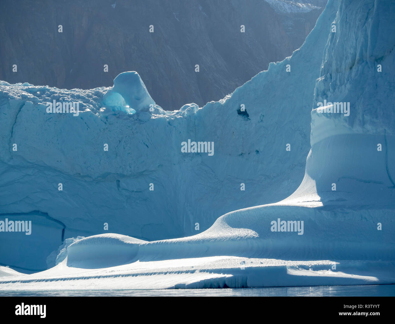 Icebergs in the Uummannaq fjord system, northwest Greenland, Denmark ...