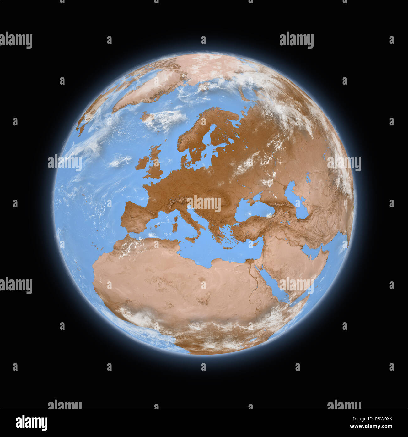 Europe on planet Earth Stock Photo - Alamy