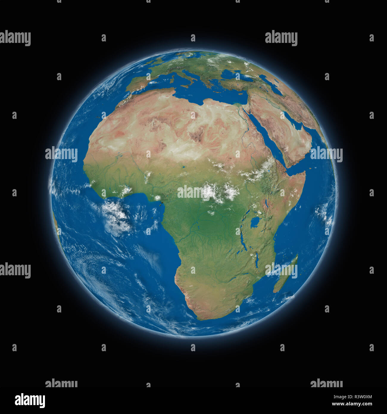 Africa on planet Earth Stock Photo - Alamy