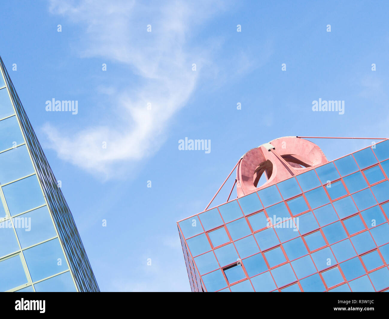 Glass reflection colored Stock Photo - Alamy