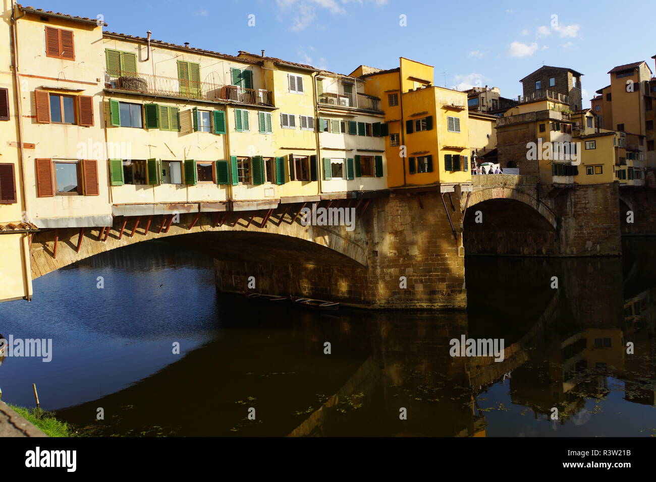ponte vecchio,segmental arch bridge over the arno Stock Photo - Alamy