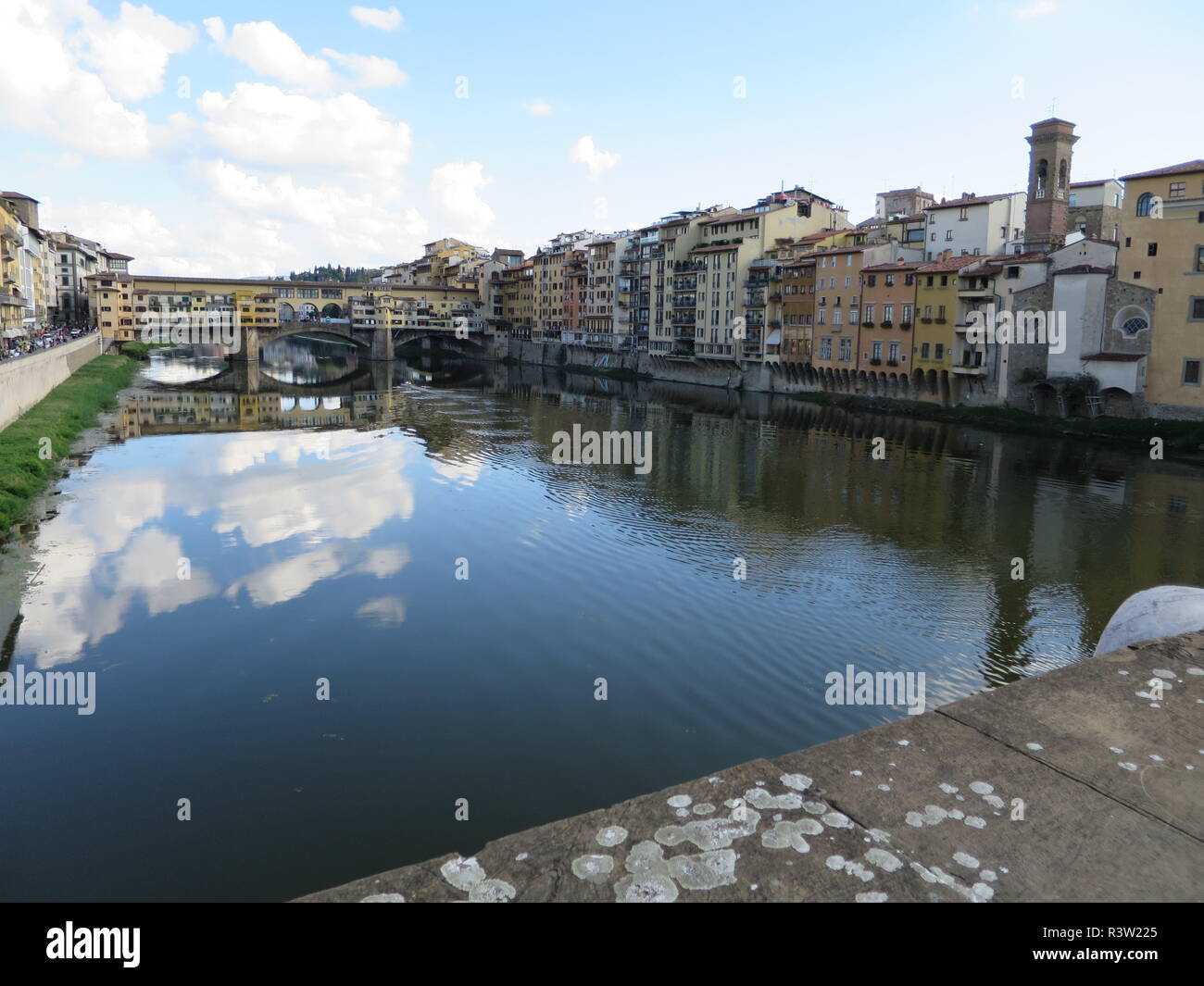 ponte vecchio,segmental arch bridge over the arno Stock Photo - Alamy