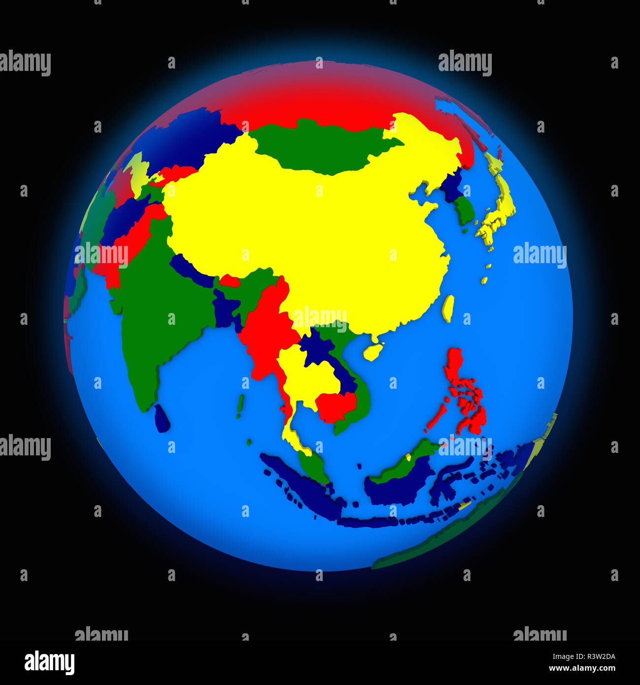 Political map southeast asia hi-res stock photography and images - Alamy
