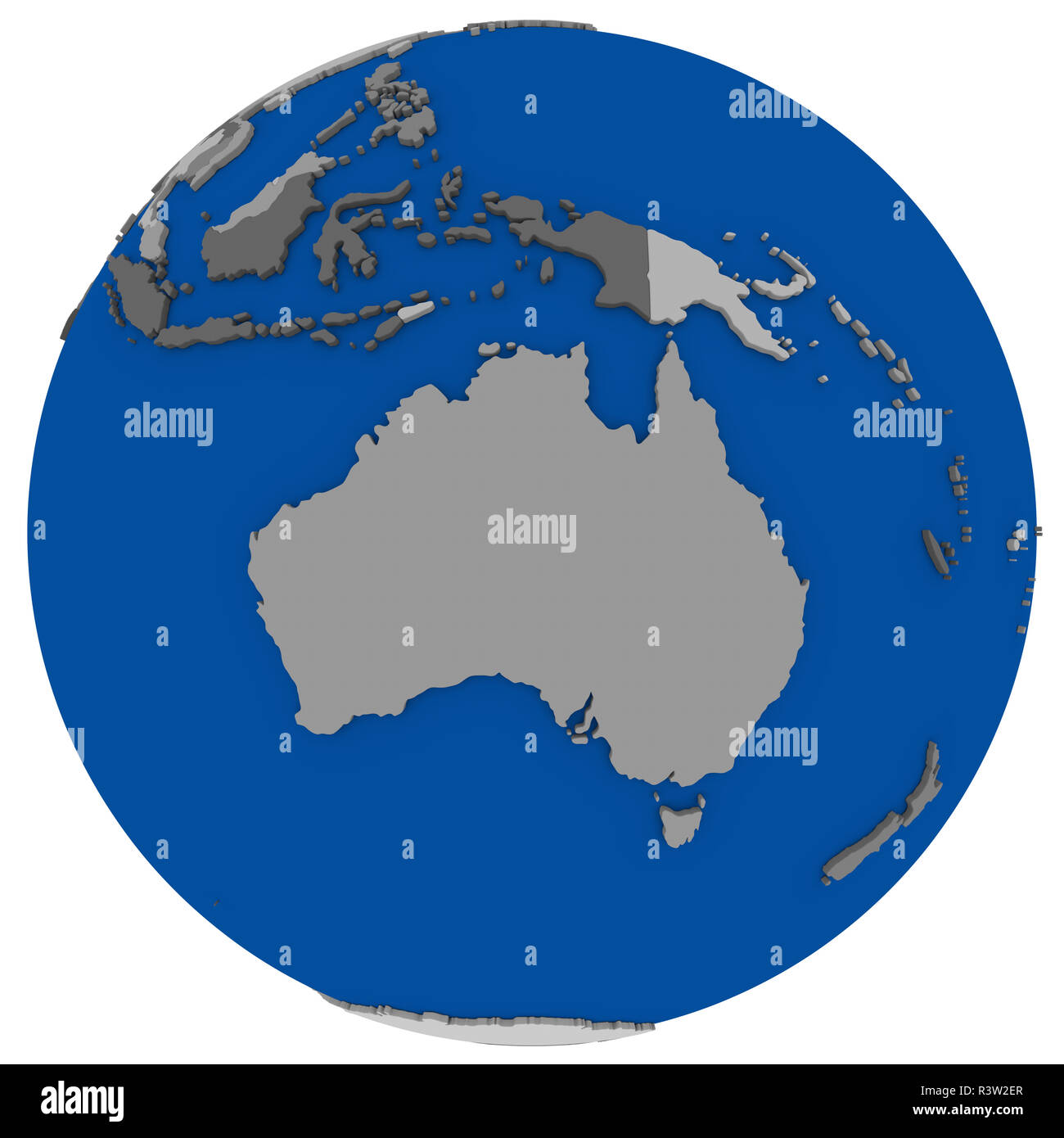 Australia on Earth political map Stock Photo - Alamy