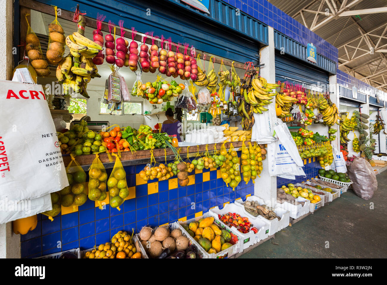 Tropical fruit in the Amazonian market in Manaus, Brazil Stock Photo ...
