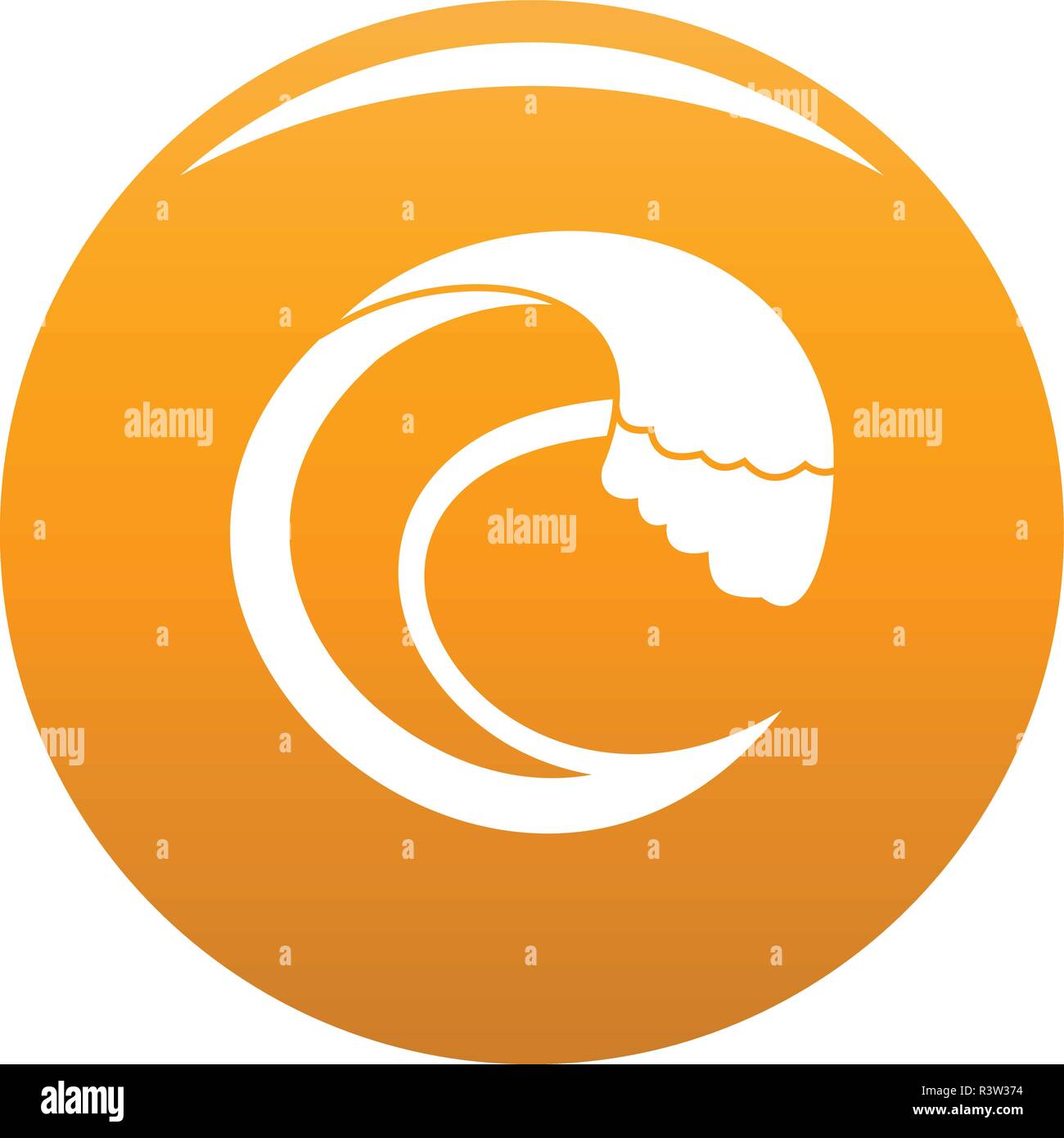 Wave aqua icon. Simple illustration of wave aqua vector icon for any ...