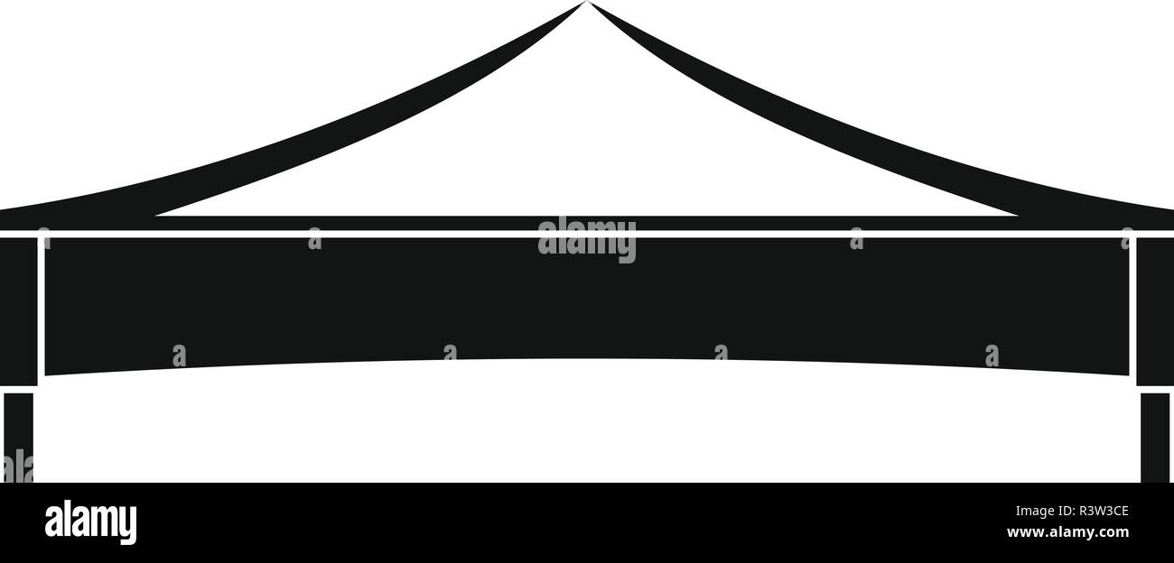 Folding tent icon. Simple illustration of folding tent vector icon for ...