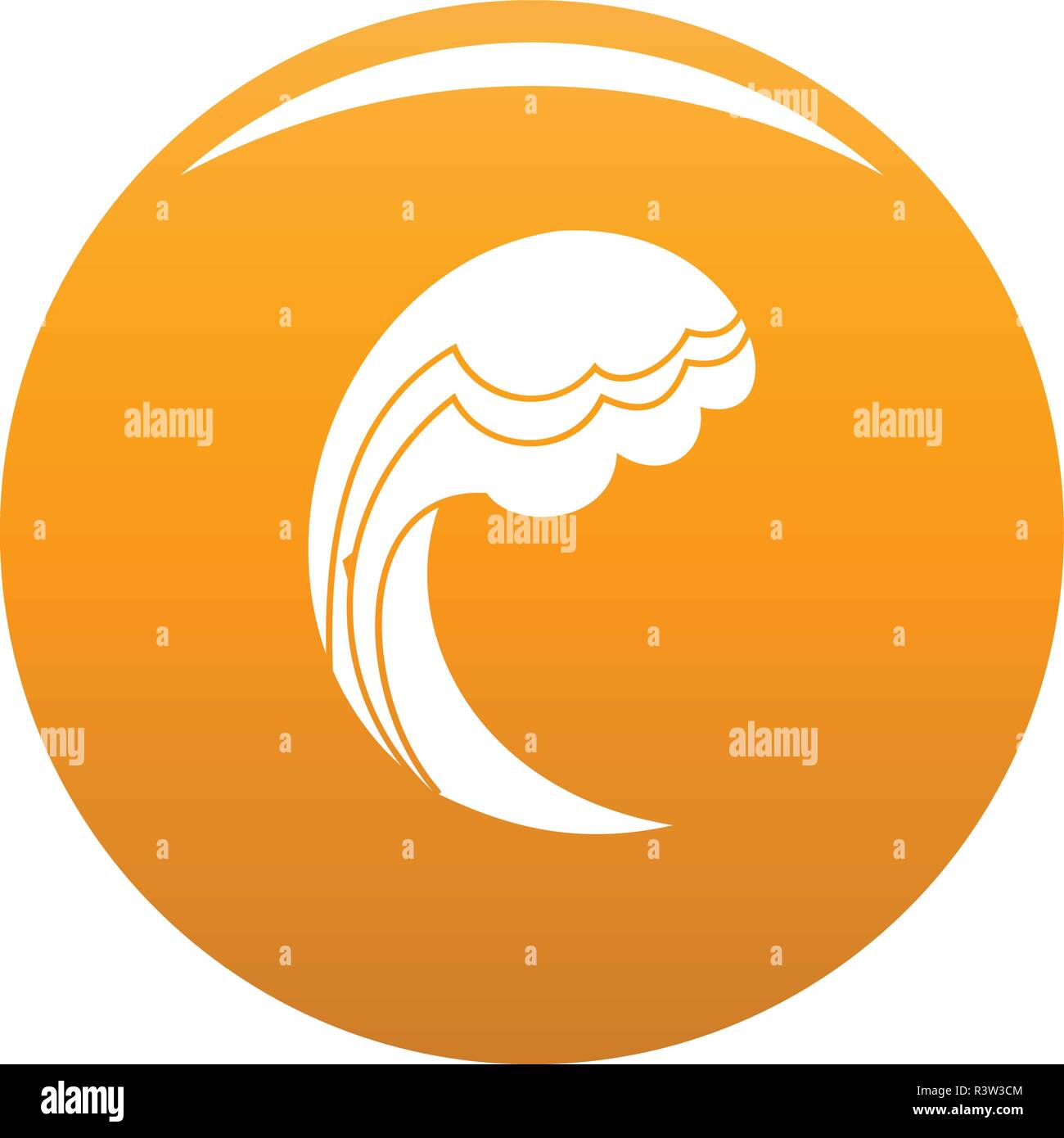 Wave water ocean icon. Simple illustration of wave water ocean vector ...
