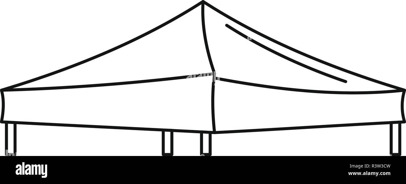 Tent icon. Outline illustration of tent vector icon for web design ...