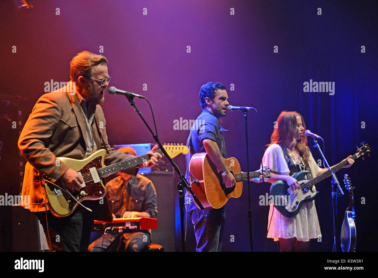 The Lone Bellow band playing at Mareel in the Shetland Isles Scotland ...