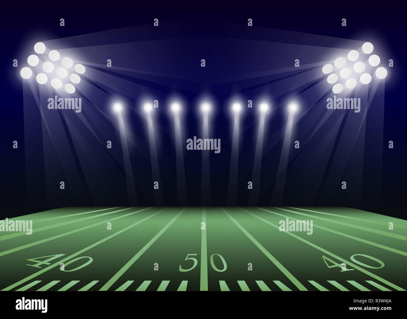 Nfl Football Field Background Vector