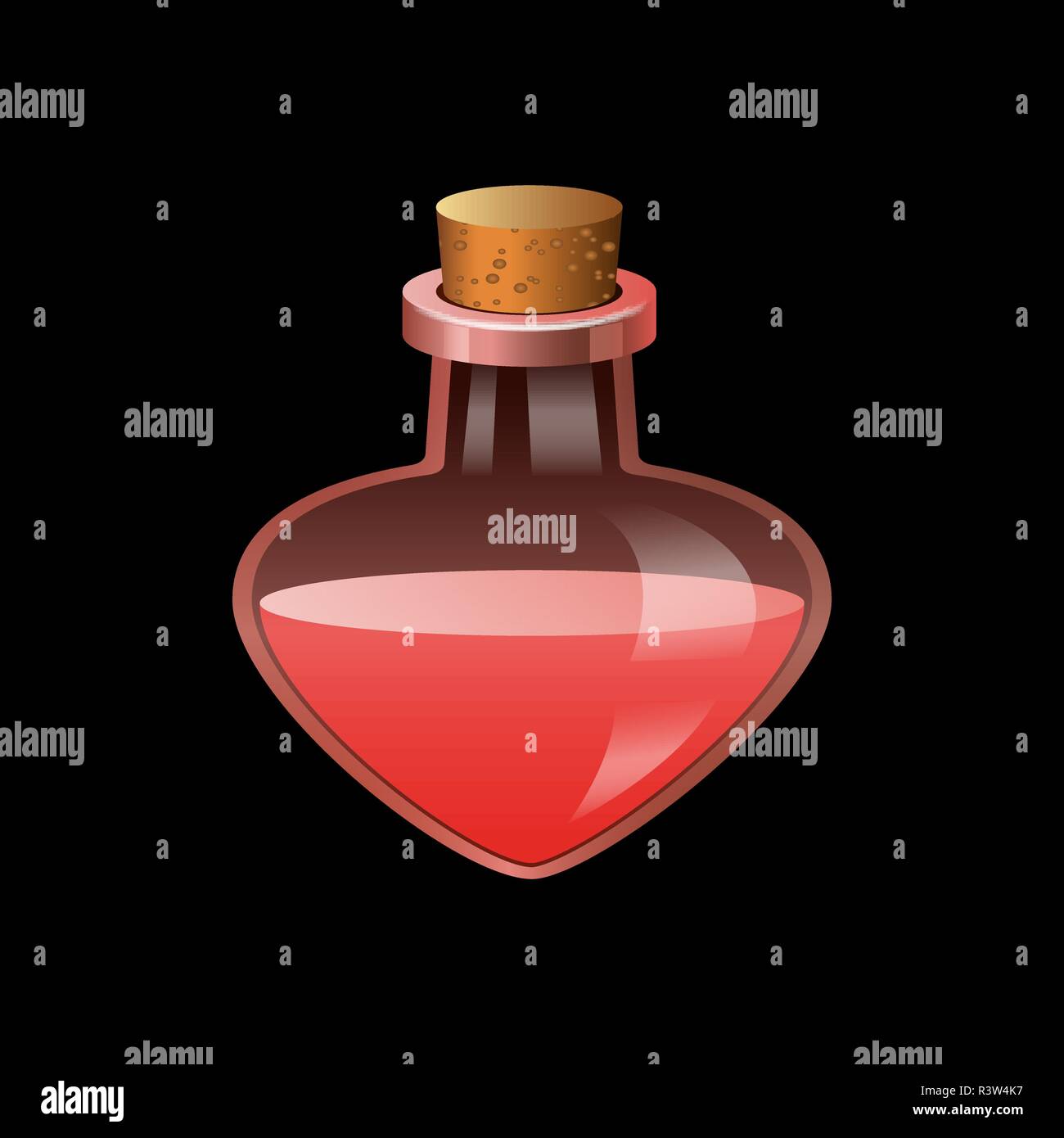 Red flask icon. Cartoon of red flask vector icon for web design ...