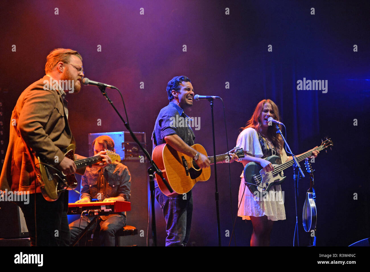 The Lone Bellow band playing at Mareel in the Shetland Isles Scotland ...