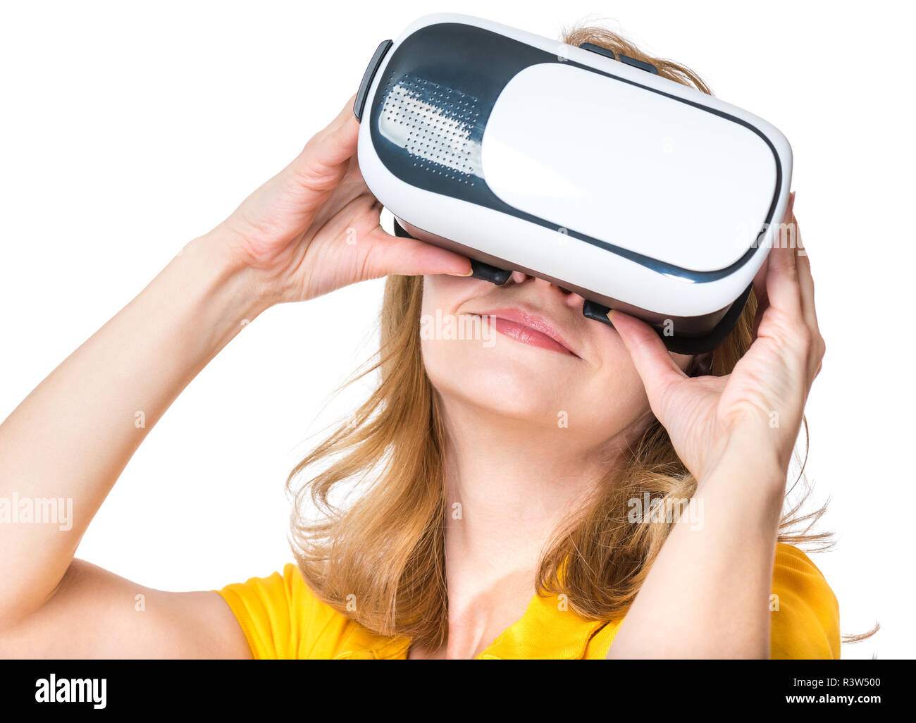 Close up woman in vr hi-res stock photography and images - Alamy