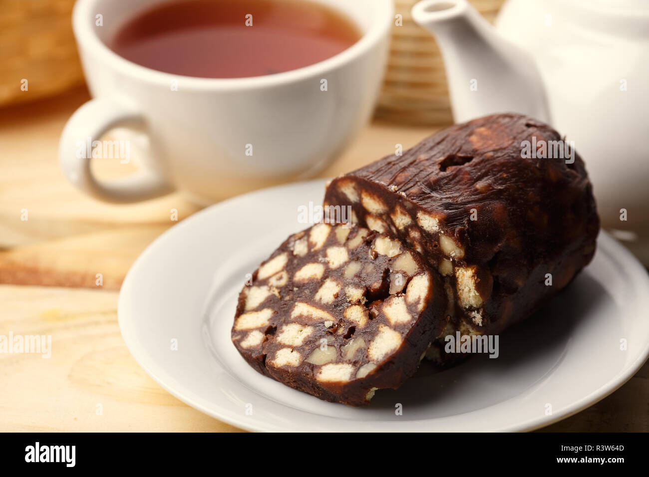 Tea with dessert Stock Photo - Alamy