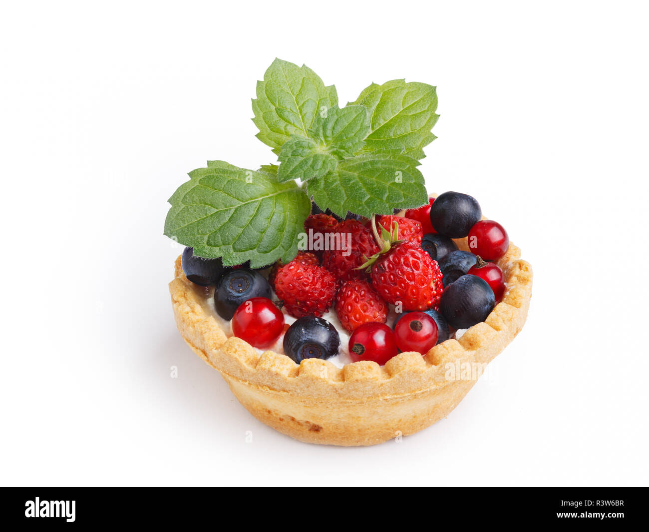 Mint berries and cream Cut Out Stock Images & Pictures - Alamy
