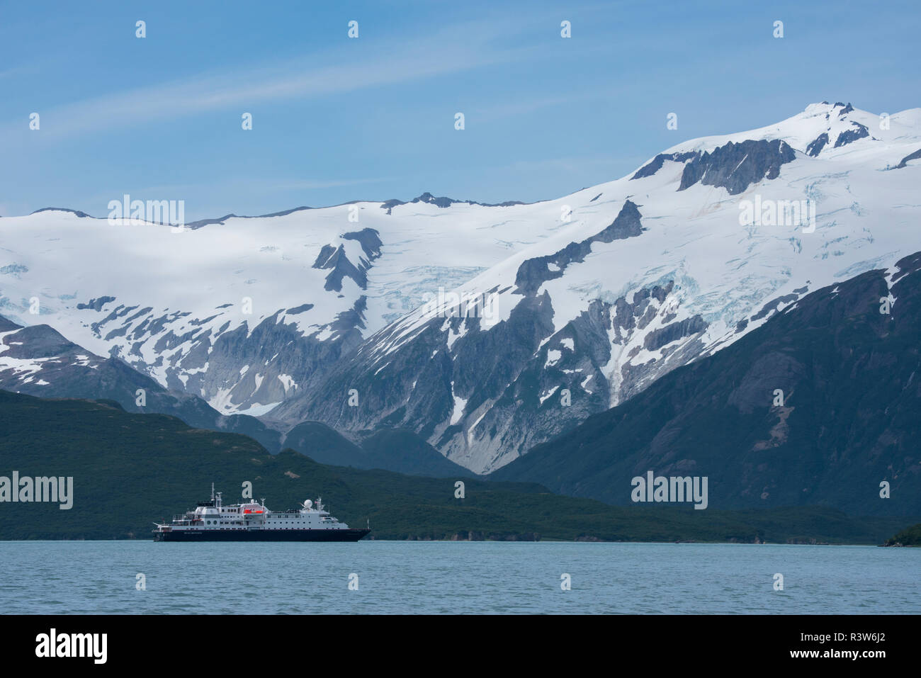 Alaska, Katmai National Park, Kukak Bay. Silversea expedition cruise ...