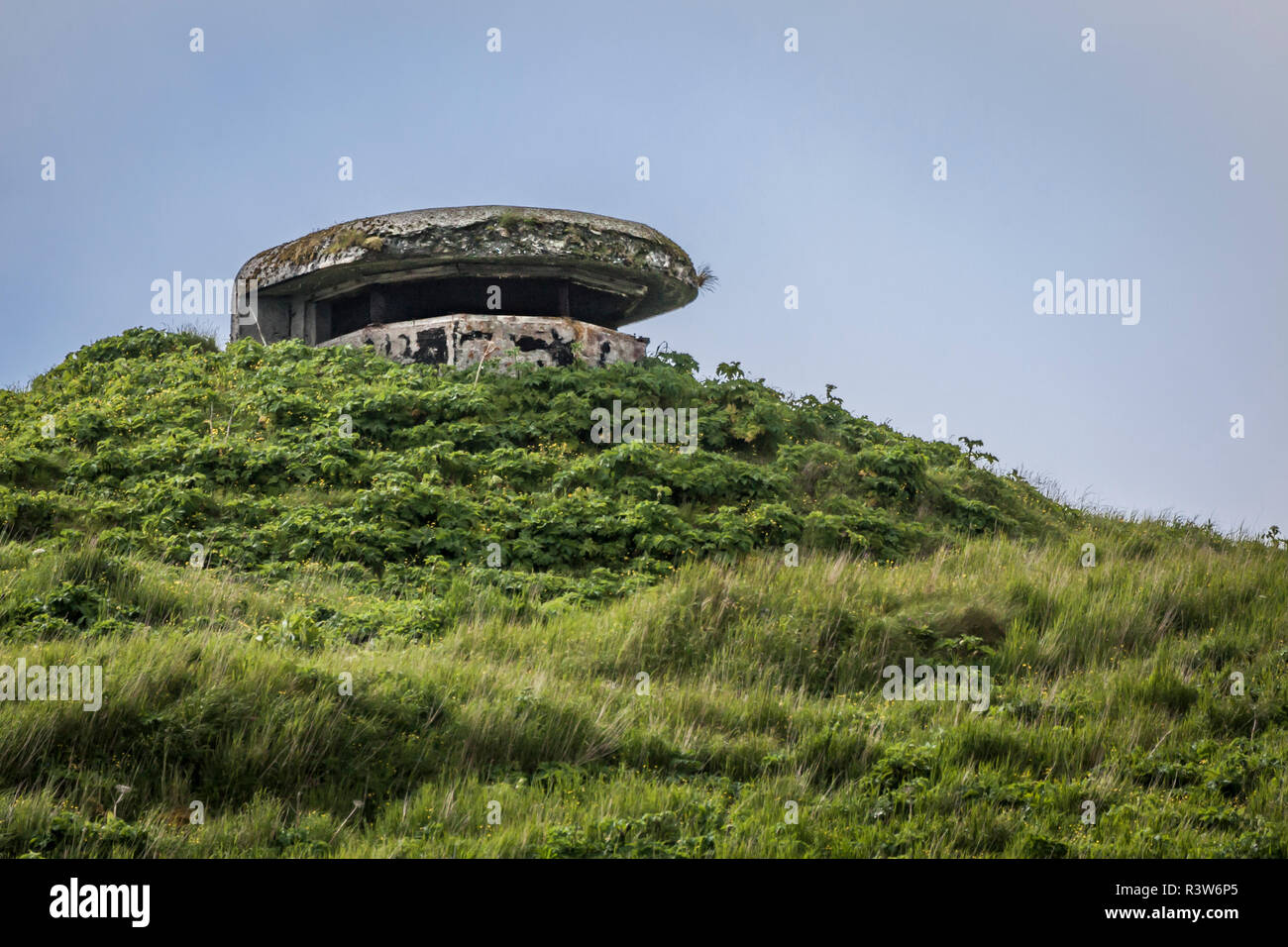 USA, Alaska, Kodiak. Distant Electrical Control (DEC) Bunker. WWII ...