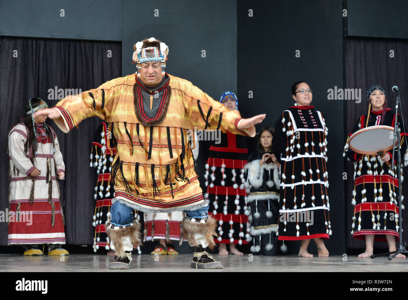 Native American Dancers, Palmer, Alaska, USA Stock Photo - Alamy