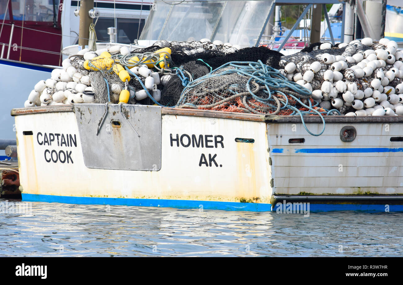 USA, Alaska, Homer boat harbor Stock Photo - Alamy