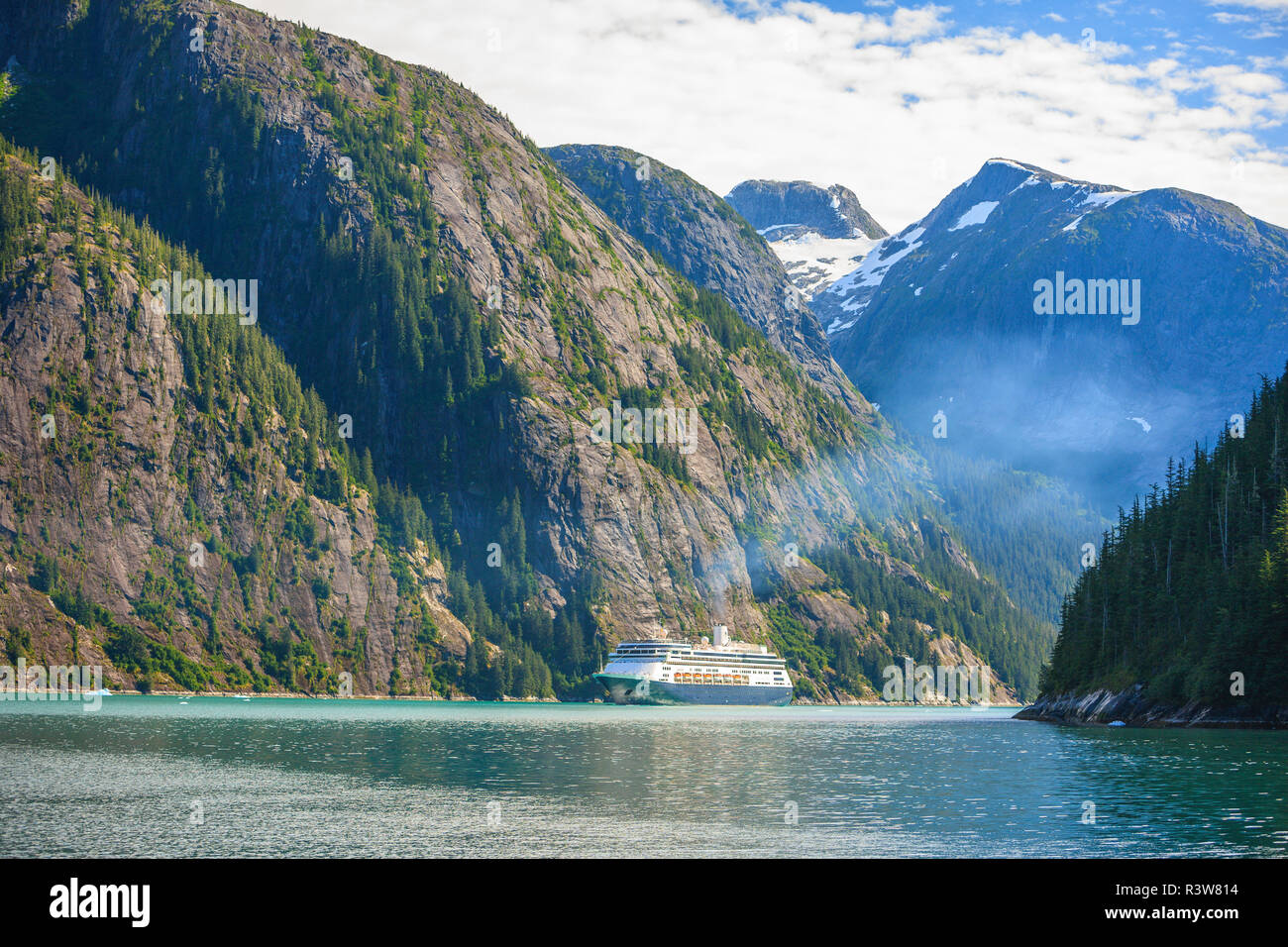 Cruise Ship inside Tracy Arm, Tongass National Forest, Inside Passage ...