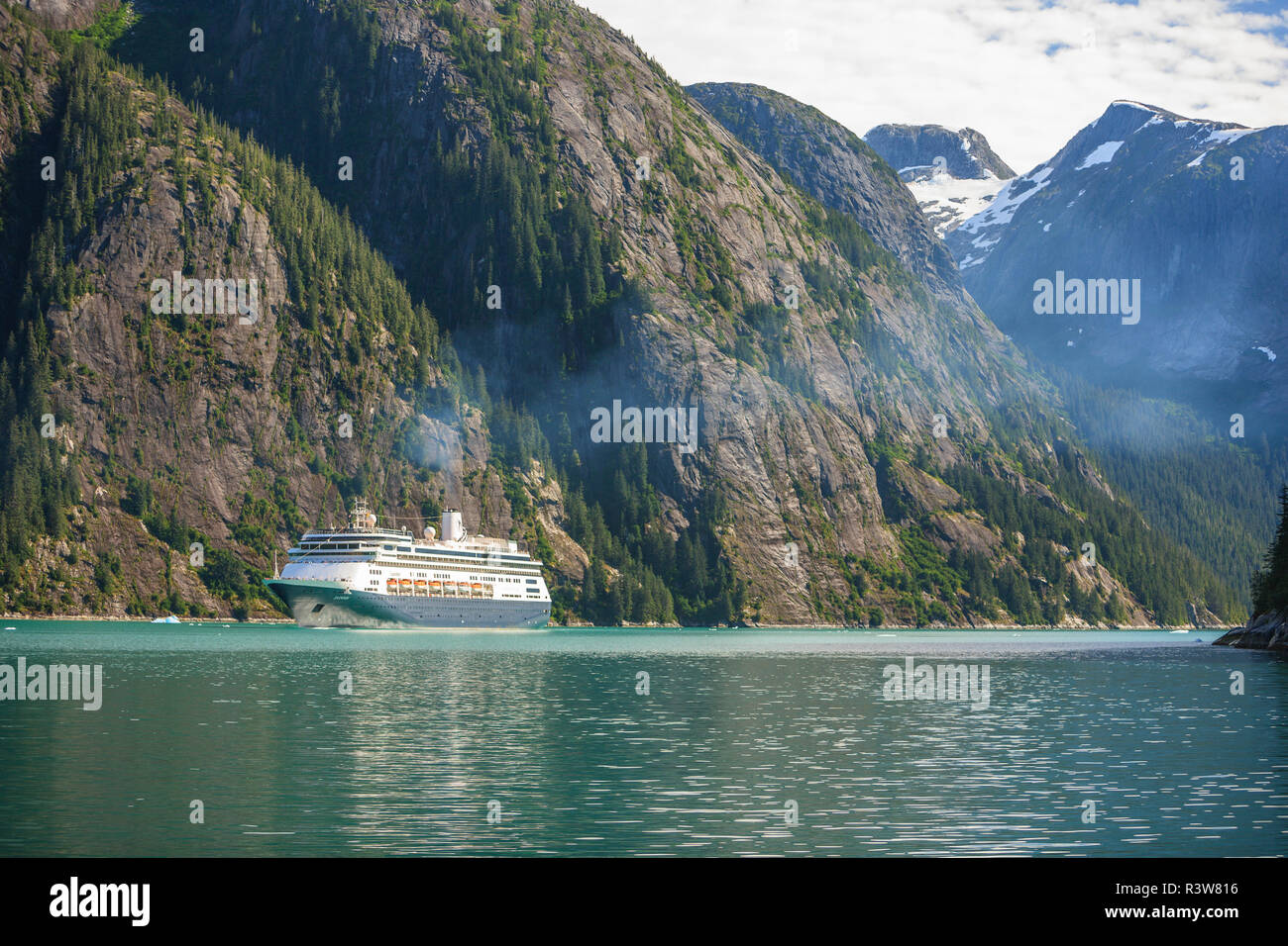 Cruise Ship inside Tracy Arm, Tongass National Forest, Inside Passage ...