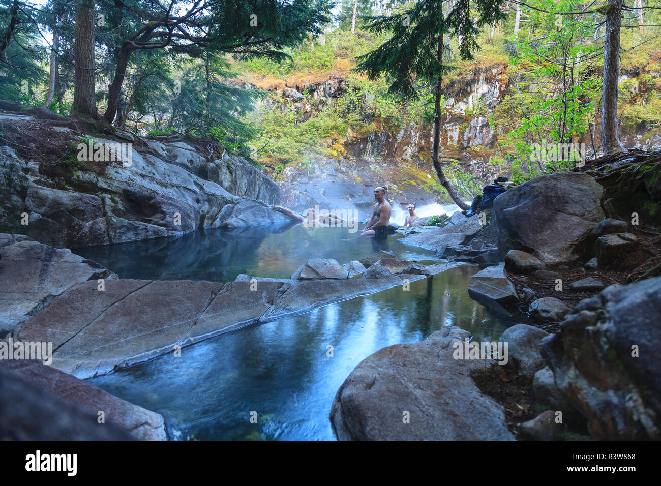 Baranof Hot Springs, Baranof Island, Inside Passage, Alaska, USA Stock ...