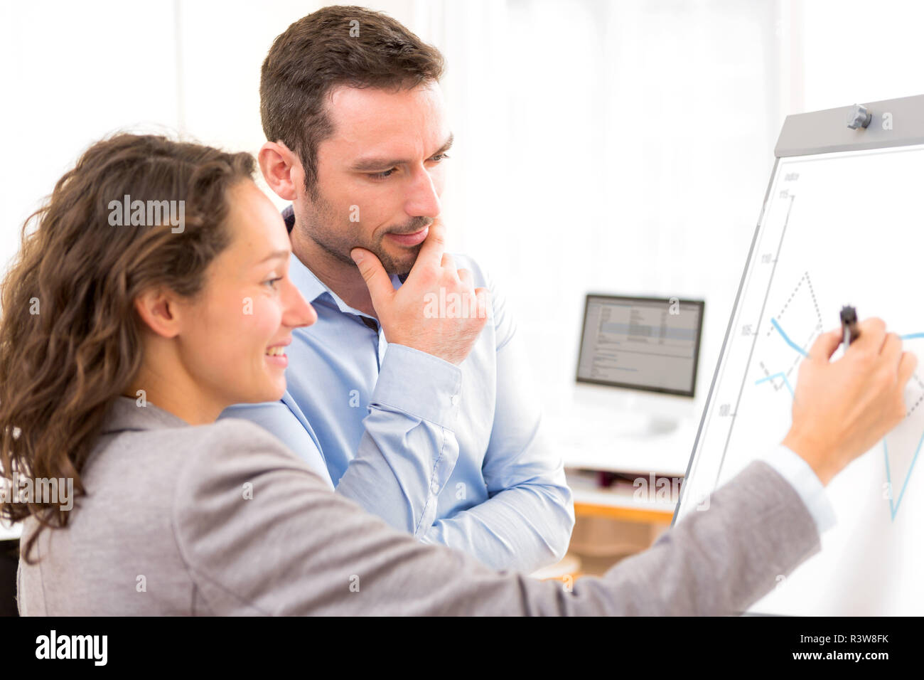 Woman speak chart hi-res stock photography and images - Alamy