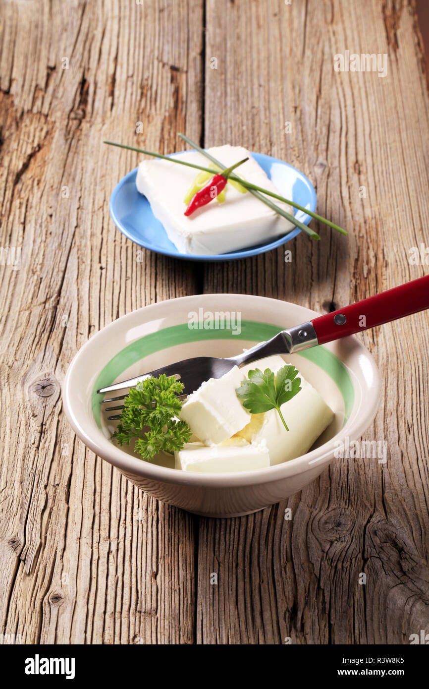 Soft unripened cheese hi-res stock photography and images - Alamy