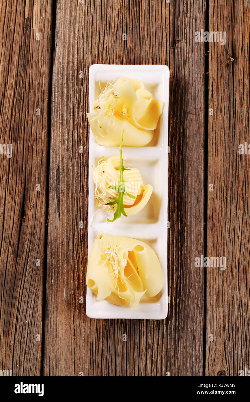 Swiss cheese and butter Stock Photo - Alamy