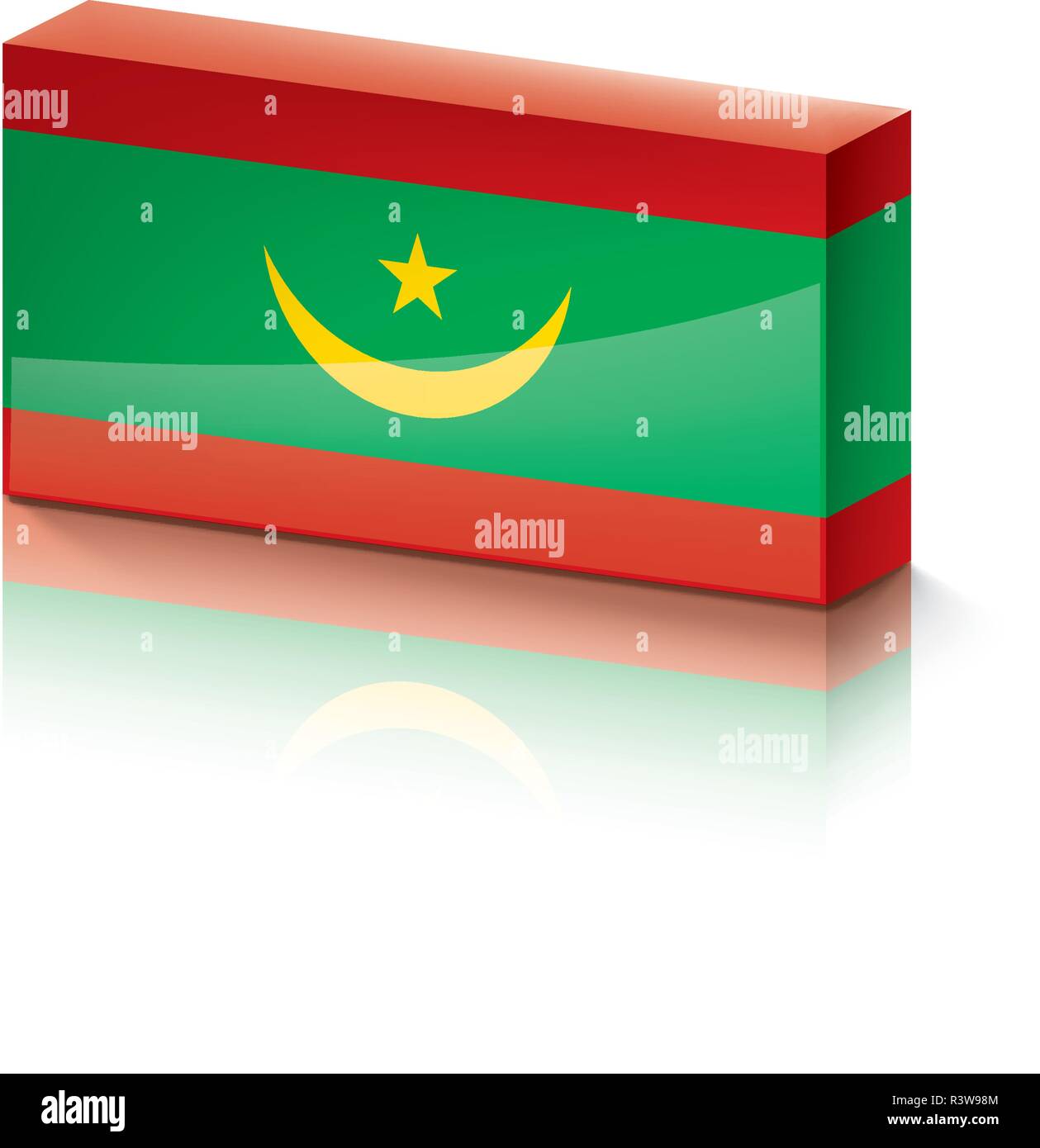 Mauritius flag, vector illustration on a white background Stock Vector ...